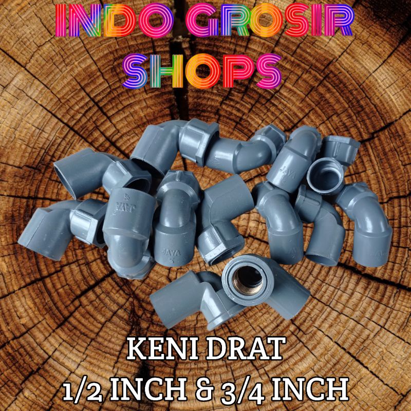 Jual KNEE KENI DRAT 1/2inch fitting Presisi Bagus PVC & Kuningan ...