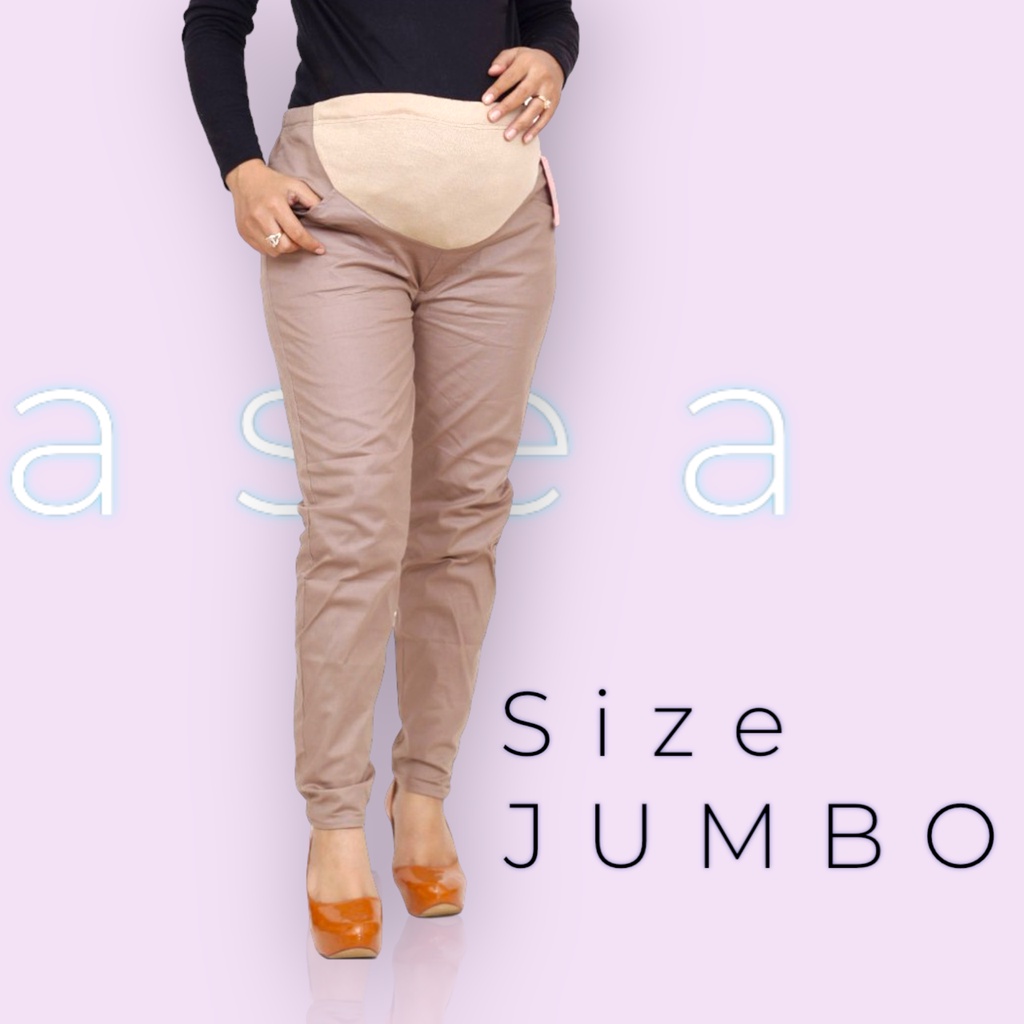 Jual ASEA Celana Kerja Ibu Hamil JUMBO / Maternity Pants Big Size ...