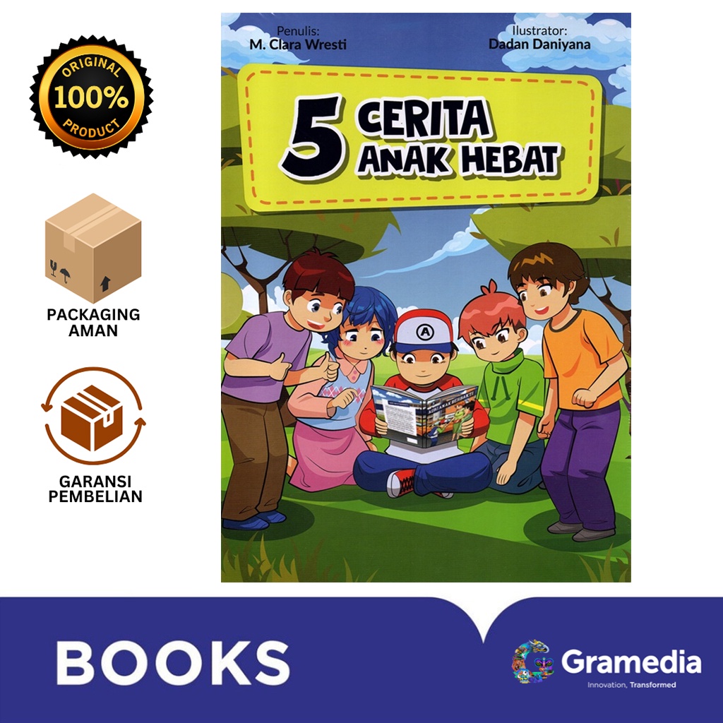Jual Gramedia Bali - 5 CERITA ANAK HEBAT (BOXSET) | Shopee Indonesia