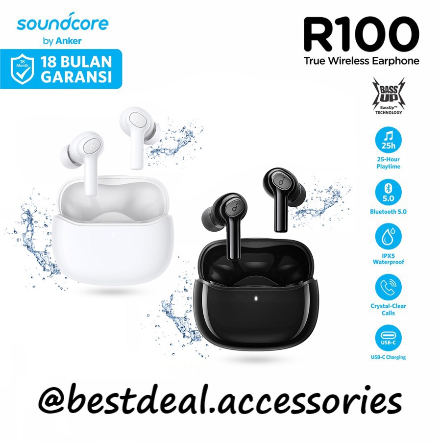 Jual Anker Soundcore R100 TWS True Wireless Earbuds Earphone Bass ...