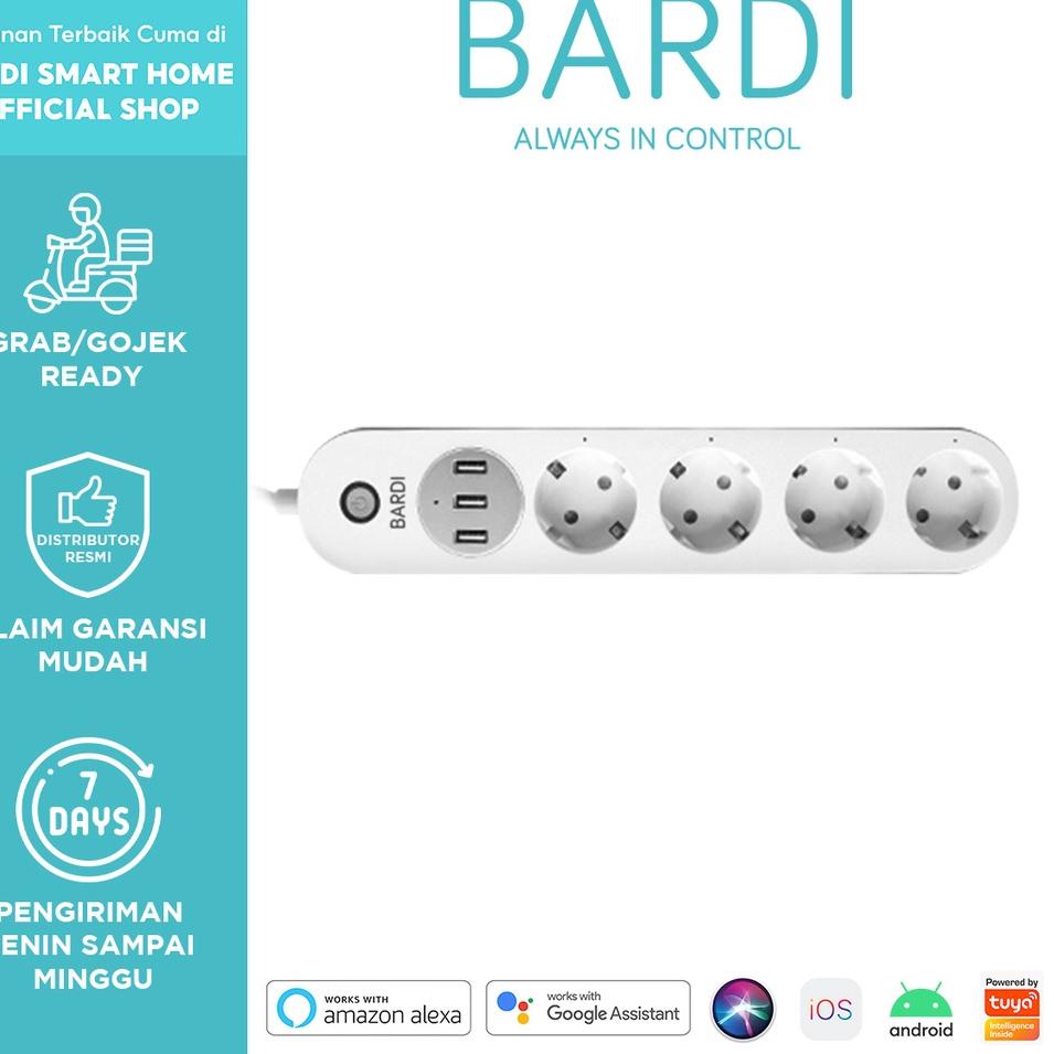 Jual Promo BARDI Smart Extension Power Strips (Smart Stop Kontak, WIFI) | Shopee Indonesia
