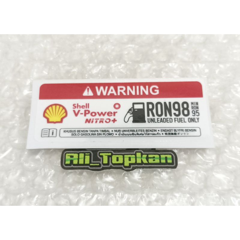 Jual Stiker Printing Tangki Warning RON pertamina Shell | Shopee Indonesia