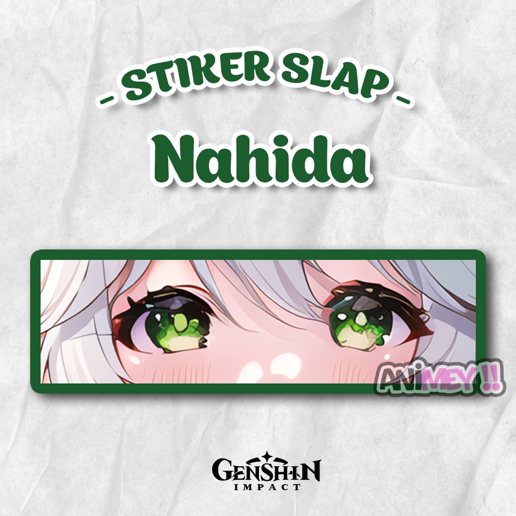 Jual Stiker Slap Nahida Genshin Impact / Sticker Slap Anime Waterproof ...