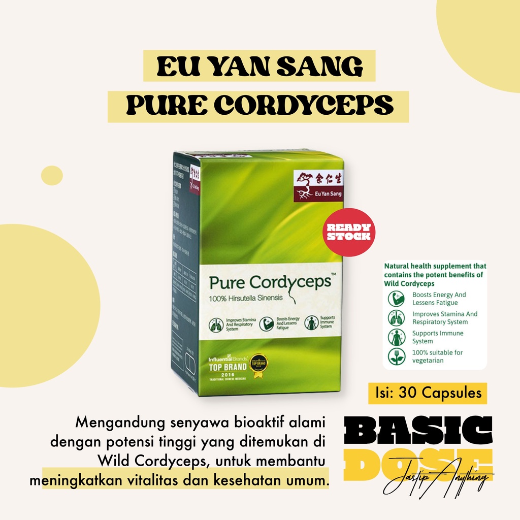 Jual [READY] Eu Yan Sang Pure Cordyceps, 30 capsules/ Singapore | Shopee Indonesia