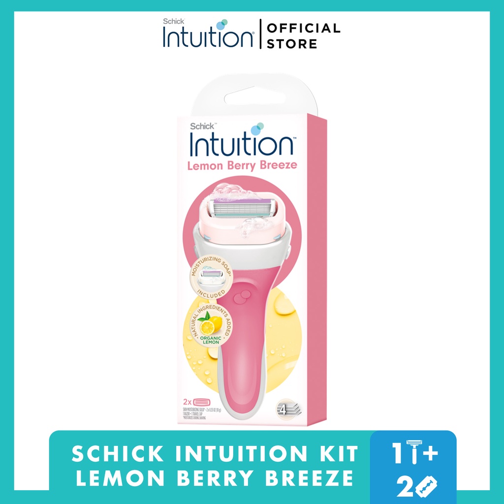 Jual Schick Intuition Kit Lemon Berry Breeze Alat Cukur Wanita | Shopee ...