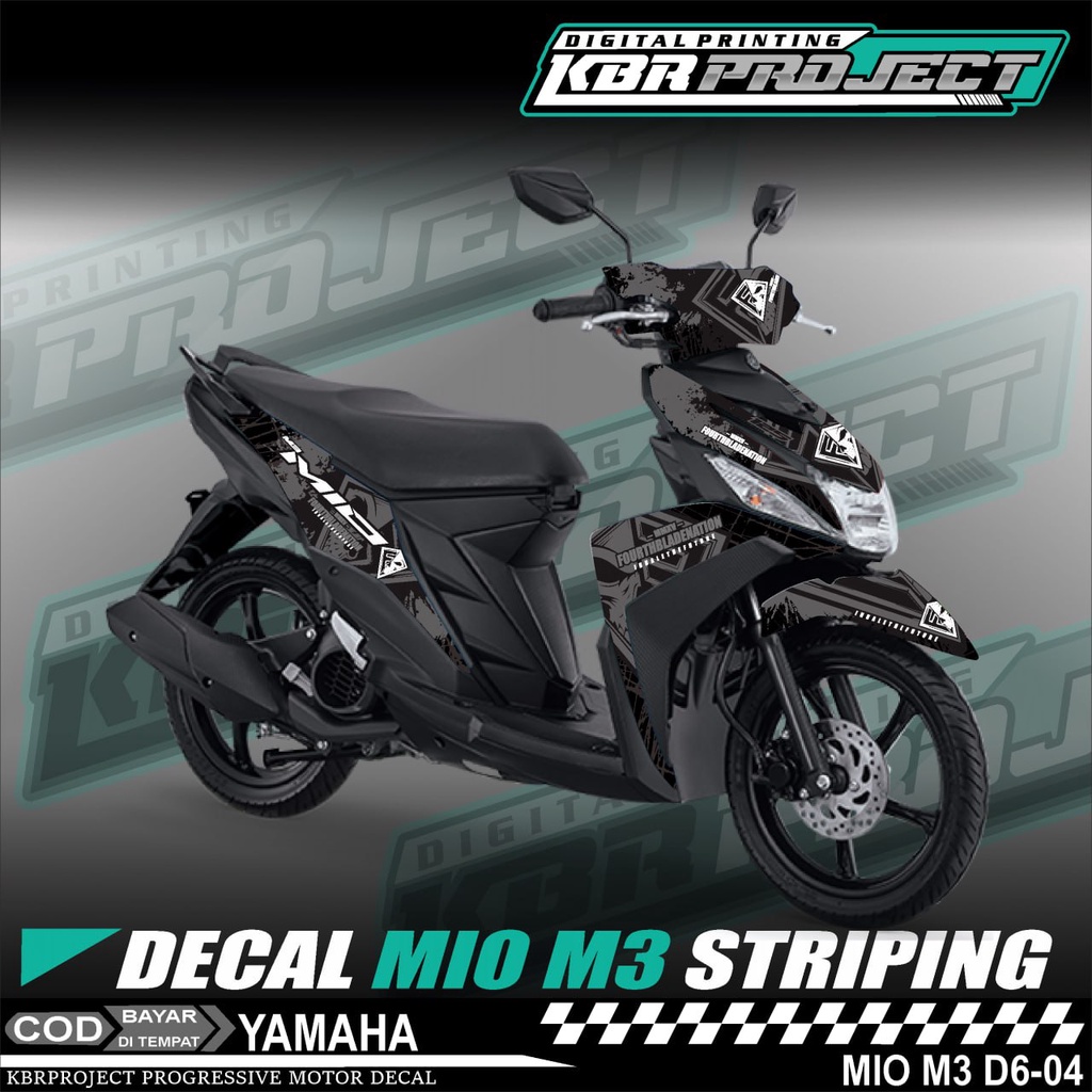 Jual MIO M3 STIKER MOTOR KEREN DECAL STIKER FULL BODY LIS VARIASI MIO ...