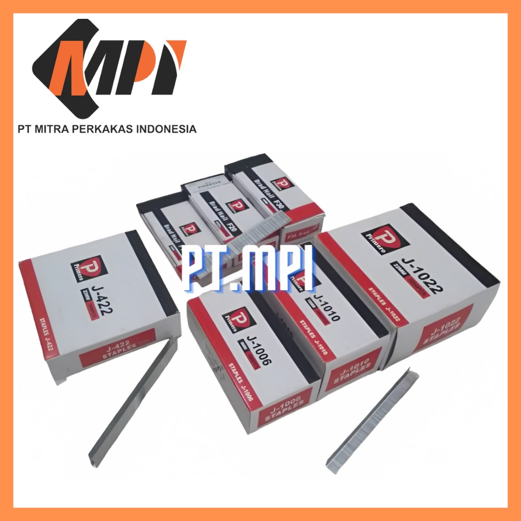 Jual Isi Stapler Paku Tembak Primero Refill Stapler Air Nailer Nail ...
