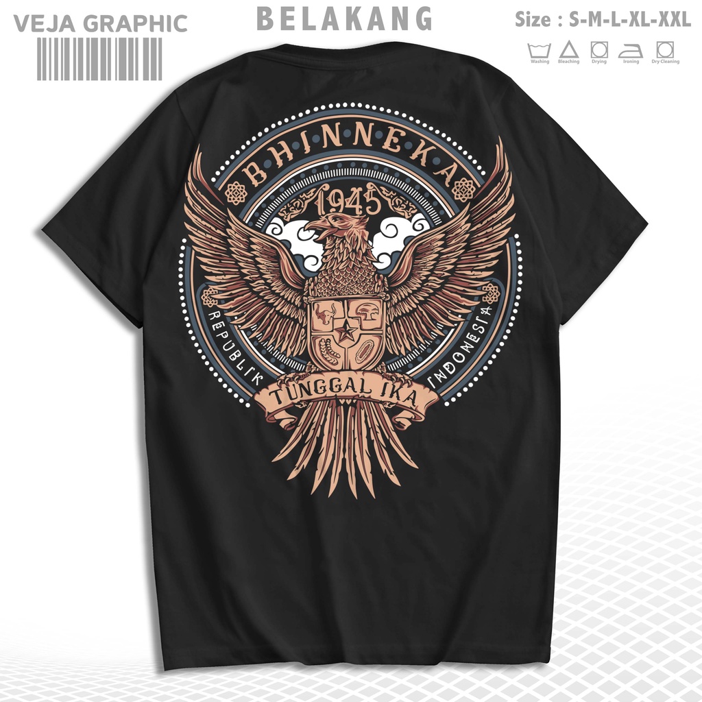 Jual VEJAGRAPHIC Kaos Garuda Indonesia Bhinneka Tunggal Ika | T-Shirt ...
