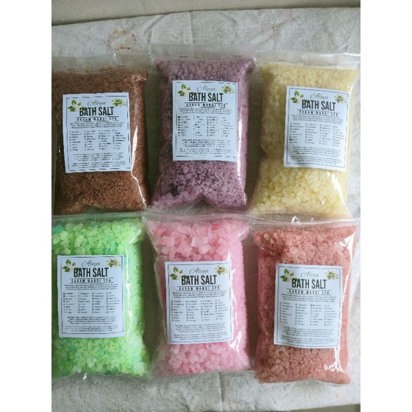 Jual GARAM MANDI ( 1 KG ) GARAM SPA BATH SALT | Shopee Indonesia