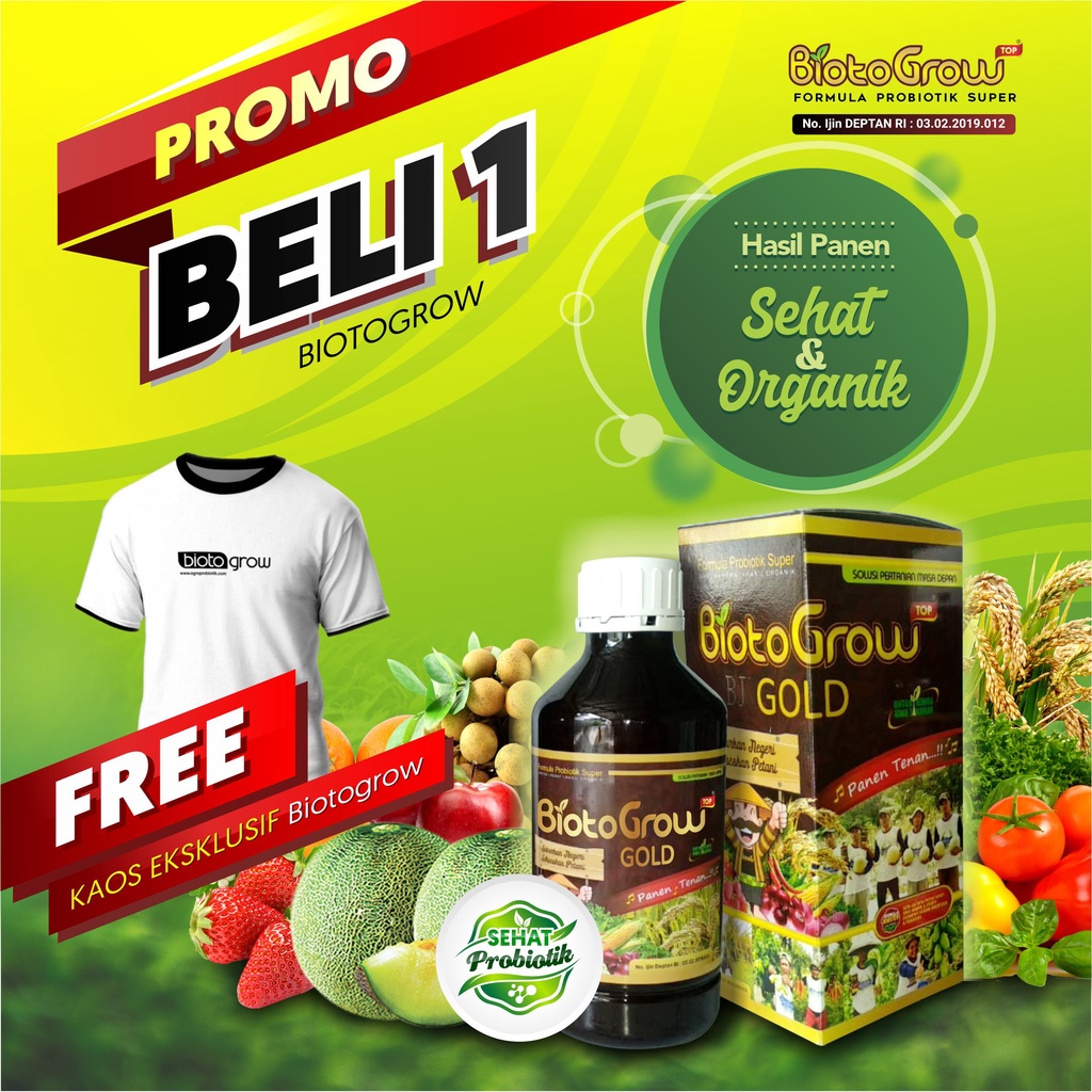 Jual BiotoGROW Pupuk Probiotik Organik Multiguna dengan Plus 8++Bakteri ...