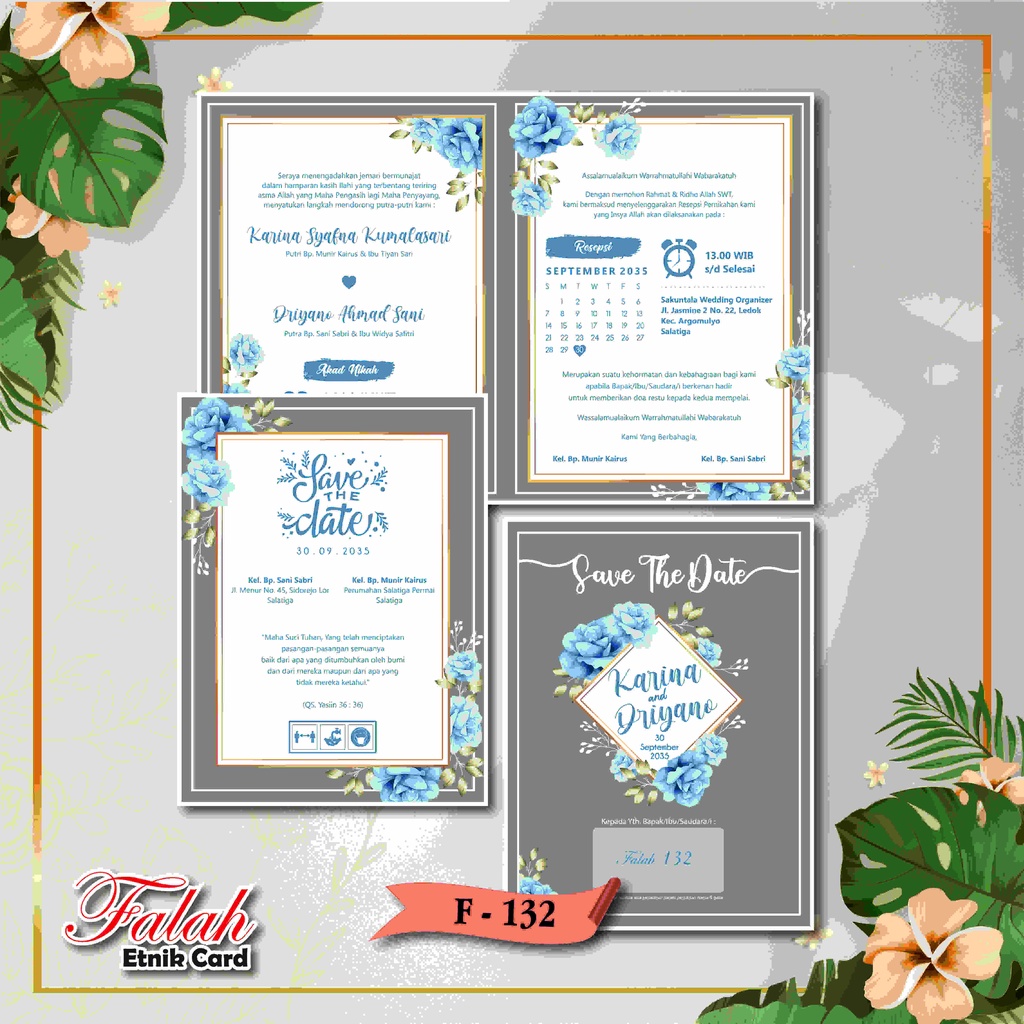 Jual Blanko Undangan Falah Terbaru Seri 132 Gratis File Setting ...
