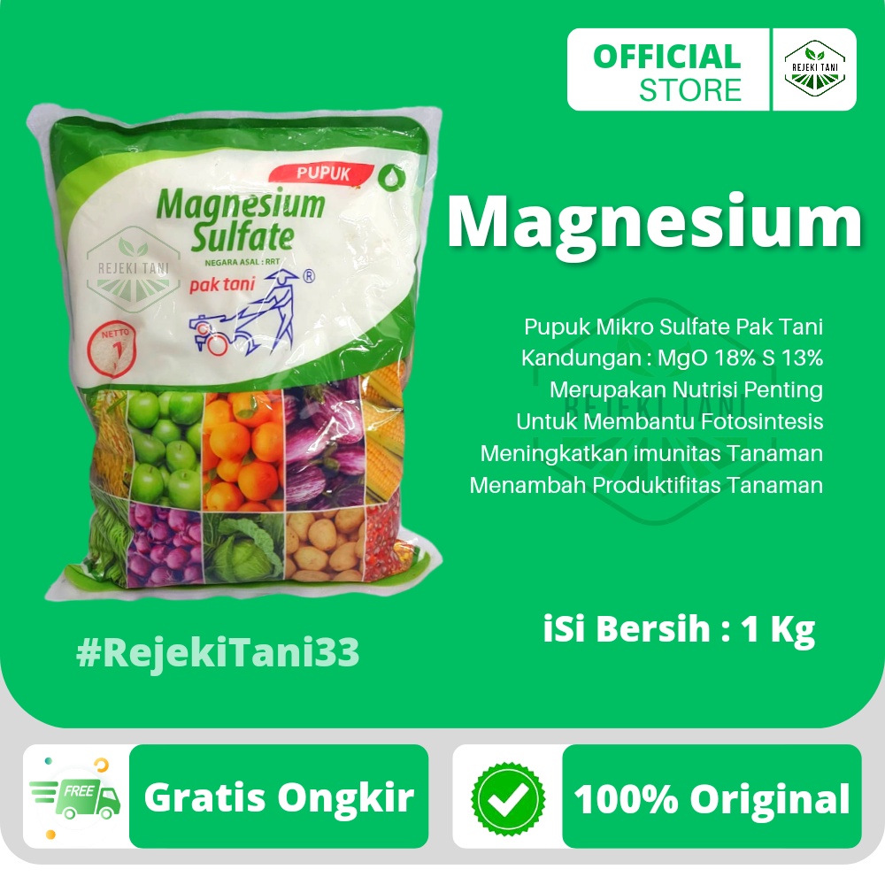 Jual Pupuk Mikro MAGNESIUM Sulfate 1KG MgO Pak Tani Saprotan Utama ...