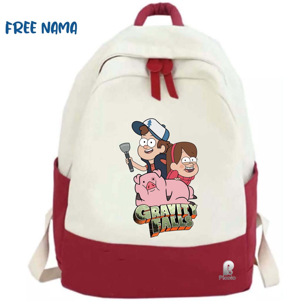 Jual TAS RANSEL BACKPACK ANAK SEKOLAH MOTIF KARTUN GRAVITY FALLS UNISEX ...