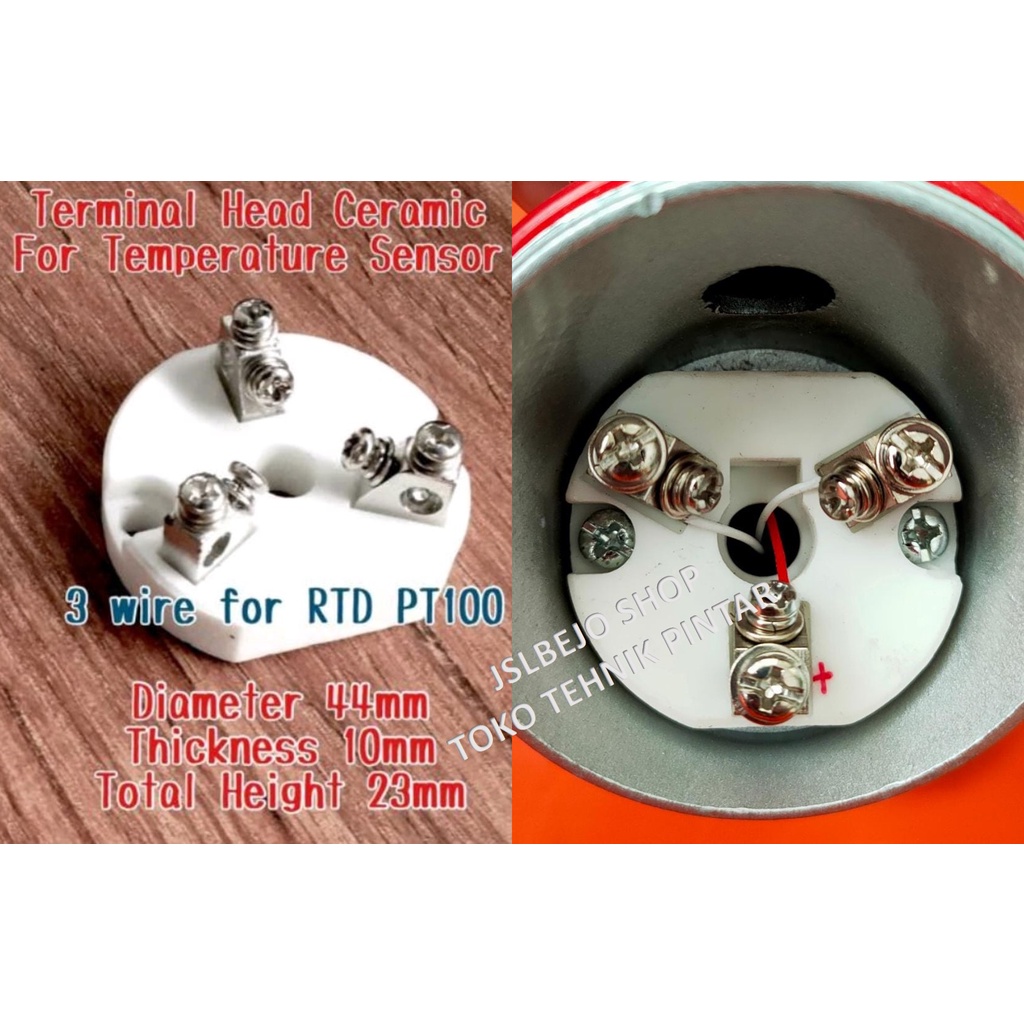 Jual TERMINAL HEAD KERAMIK SENSOR Rtd Pt100 3 TERMINAL SAMBUNG KERAMIK ...