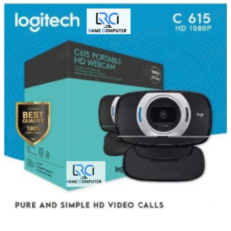 Jual Logitech C615 / C 615 Portable Webcam HD 1080P | Shopee Indonesia