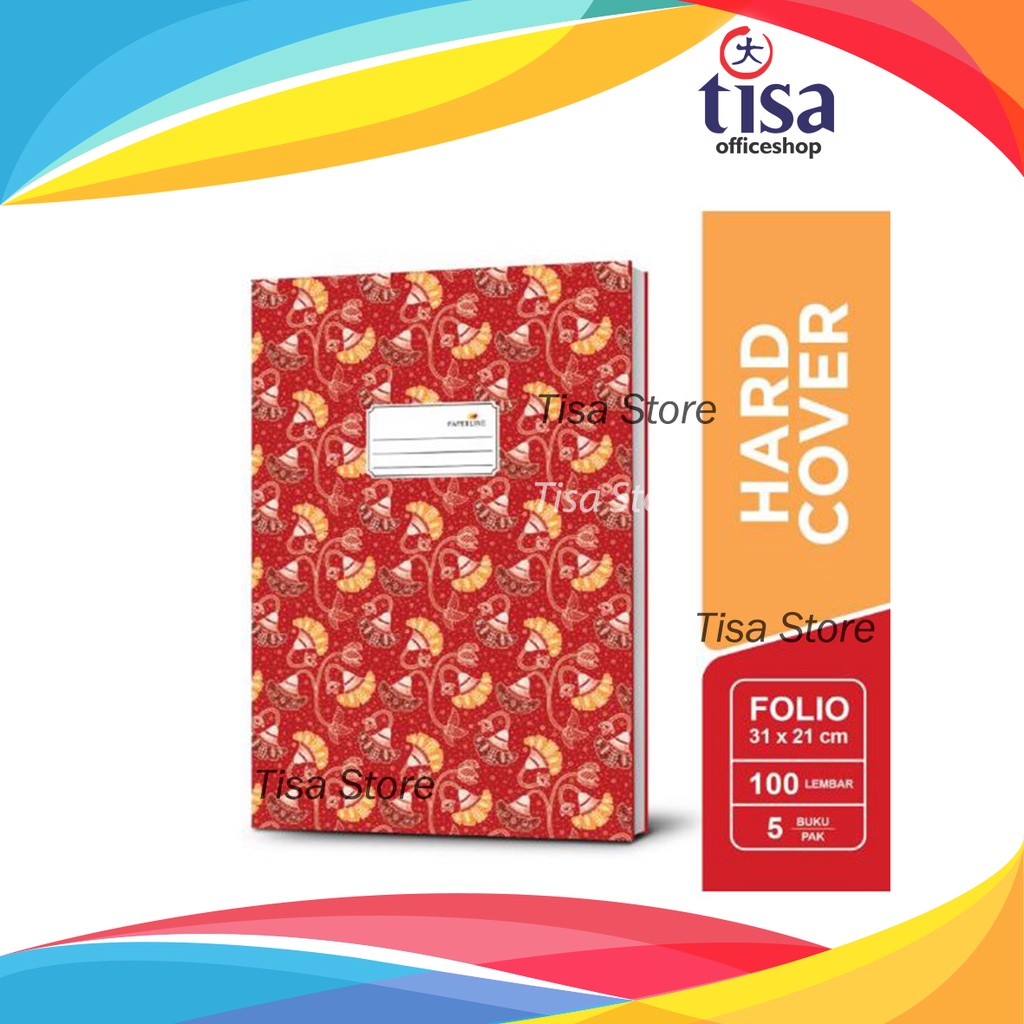 Jual Buku Paperline Hard Cover Folio isi 100 Lembar | Shopee Indonesia