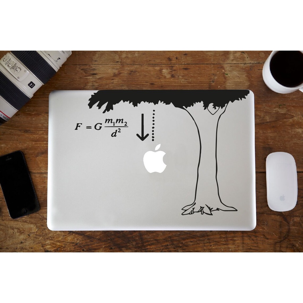 Jual Stiker Newton's Apple - Laptop Decal Macbook Sticker | Shopee ...