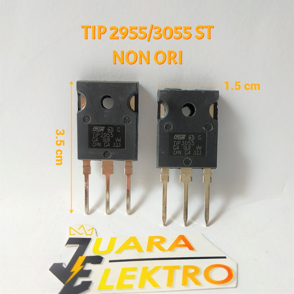 Jual Transistor TIP 2955/3055 ST NON ORI | (TR) Transistor TIP 2955 / ...