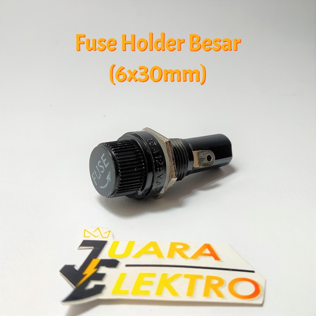 Jual Fuse Holder Besar (6x30 mm) | Fuses Holder Box Casing Besar ...