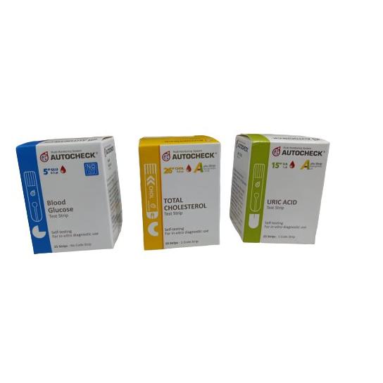 Jual Strip Autocheck Gula Darah, Kolesterol, Asam Urat/ Glucose ...