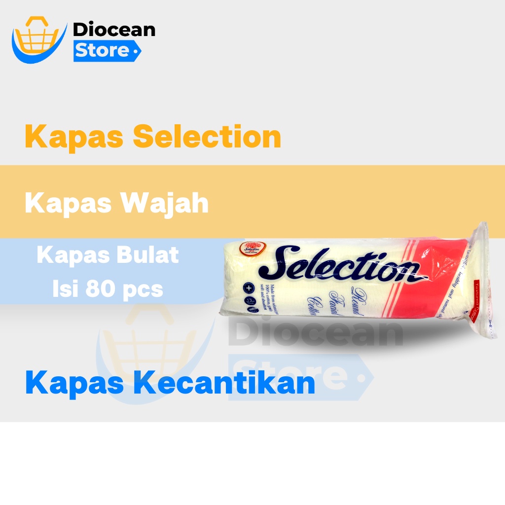 Jual Kapas Selection Wajah Bulat Round Cotton / Selection Round Facial ...