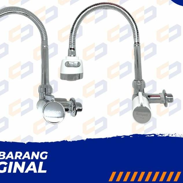 Jual ★ Kran Angsa Flexible Soligen PVC Chrome Keran Cuci Piring Tembok ...
