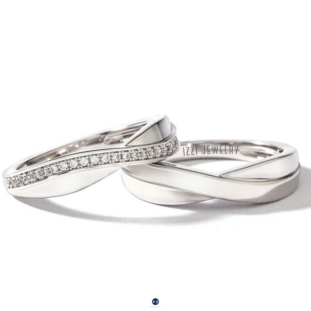 Jual Izzi Jewelry - Cincin Nikah Tunangan Kawin Couple Bahan Perak 925 ...