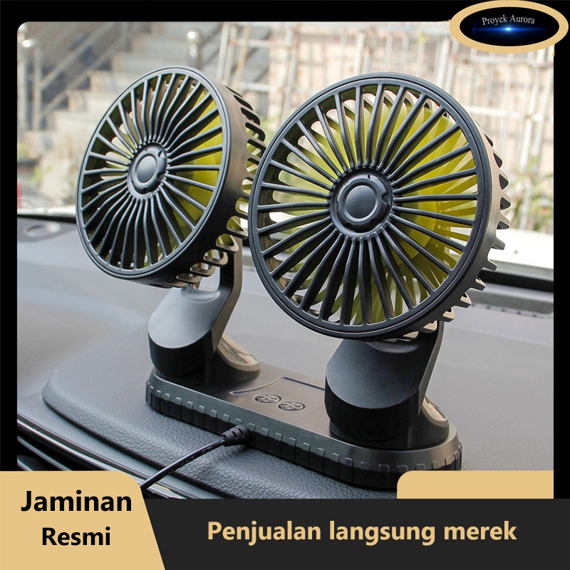 Jual Kipas angin aromaterapi mobil Kipas angin listrik kepala ganda USB ...