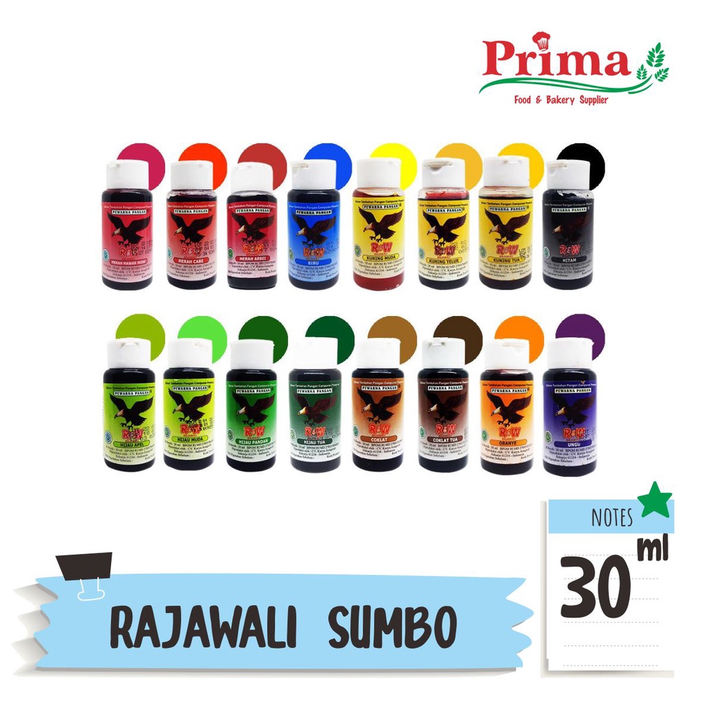 Jual Pewarna Makanan - Rajawali Sumbo 30ml | Shopee Indonesia