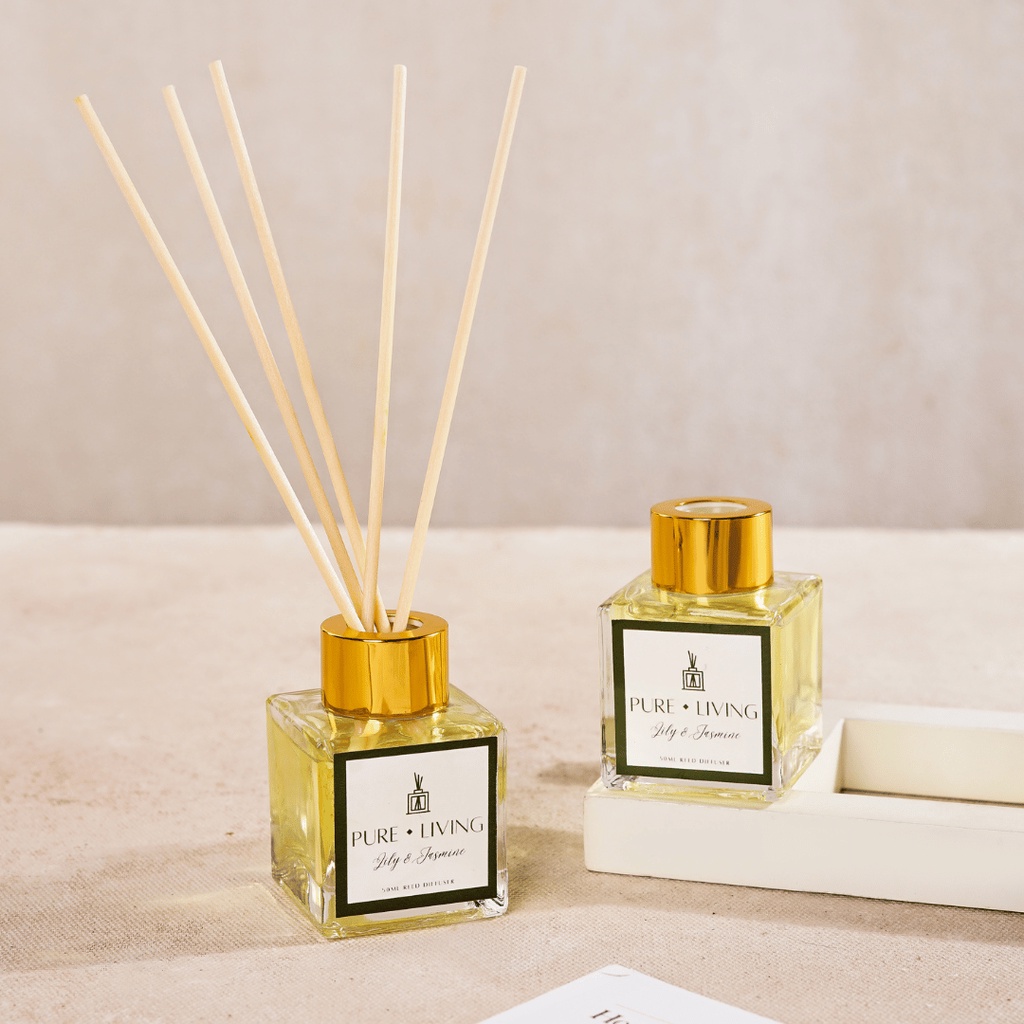 Jual Jasmine Reed Diffuser Essential Oil 50ml | Fiber Stick Reed ...