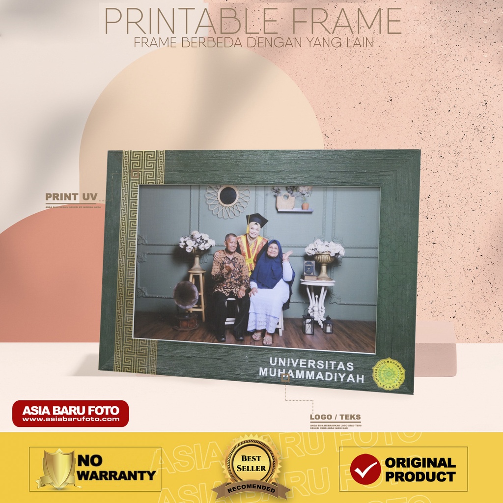 Jual Bingkai/Frame/Figura Printable Spesial Cetak Foto Wisuda | Shopee ...