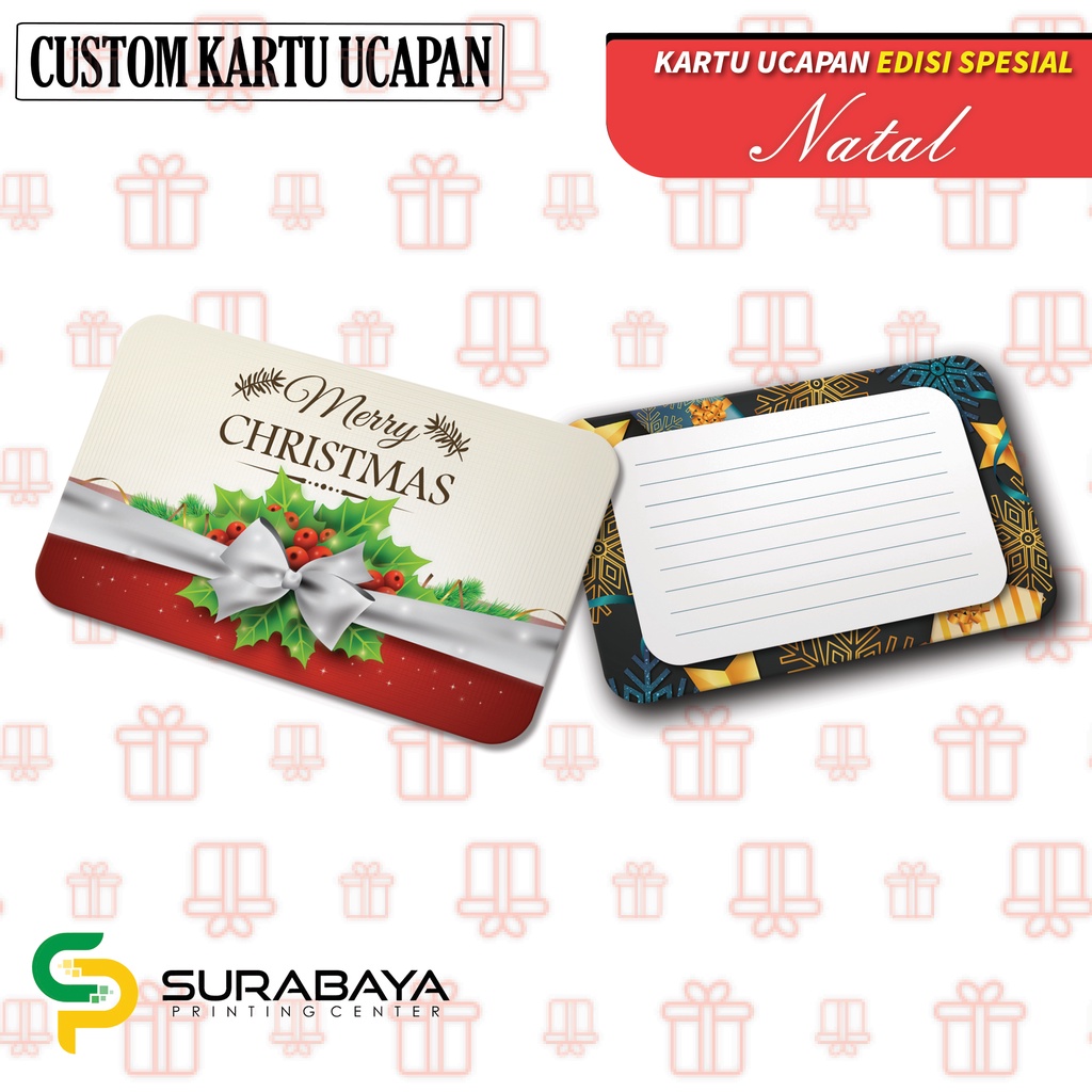 Jual Kartu Ucapan Natal Kartu Ucapan Merry Christmas Edisi Khusus 18 Pcs Shopee Indonesia