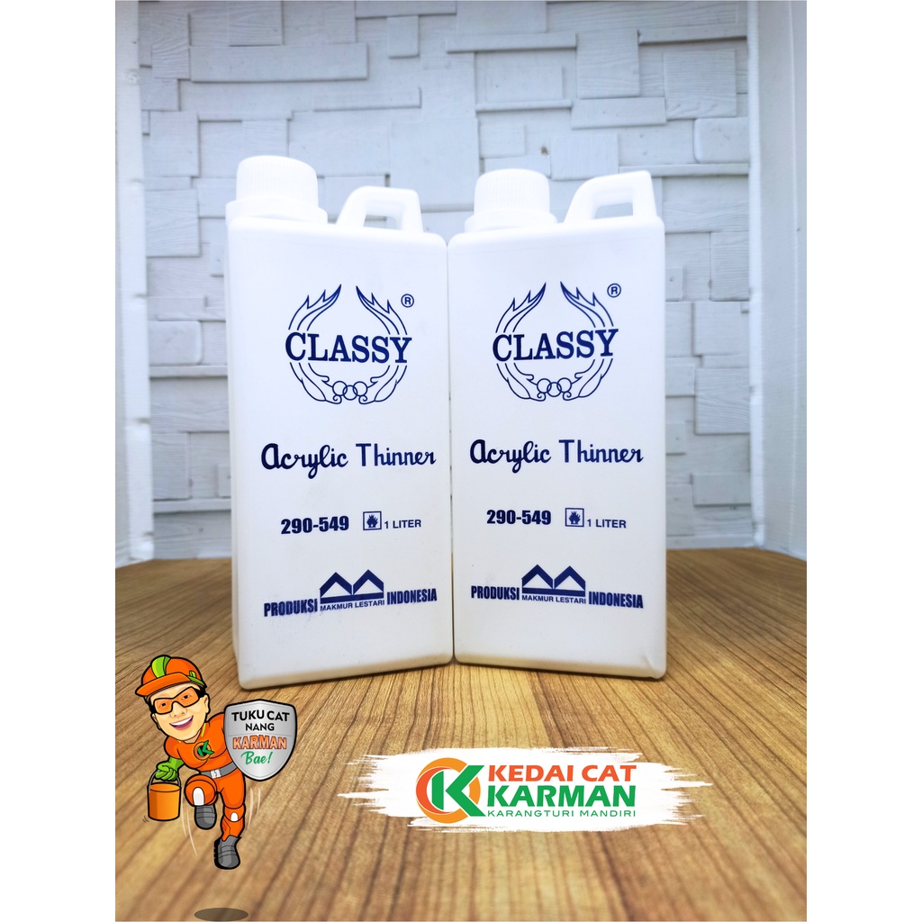 Jual THINNER ACRYLIC CLASSY - PENGENCER CAT MOTOR CAT KAYU CAT MOBIL ...