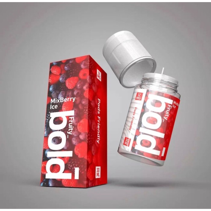 Jual LIQUID FRUITY BOLD MIX BERRY ICE MIXBERRY ICE 30ML 12MG | Shopee ...