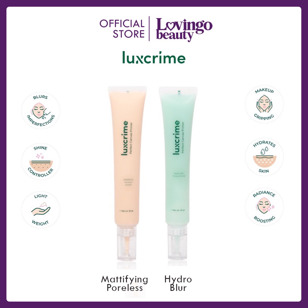 Jual Luxcrime Perfect Canvas Primer Mattifying Poreless Primer Hydro ...