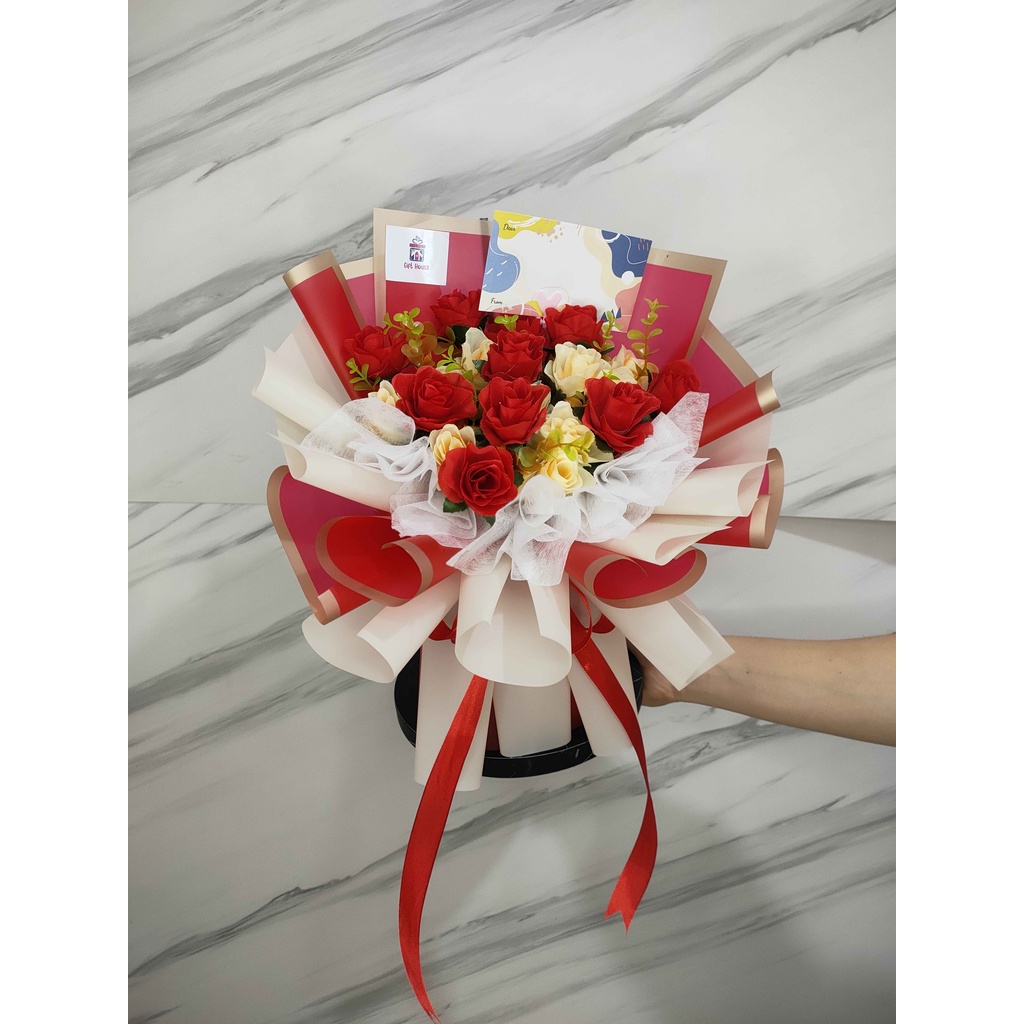Jual Buket Bunga/ Bouquet Flower/Buket Wisuda/Free Kartu Ucapan&Paper ...