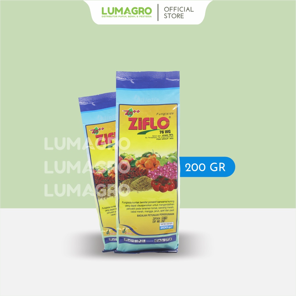 Jual Fungisida Ziflo 76WG 200gr Ziram Pengendali Hama Jamur Bercak Ungu ...