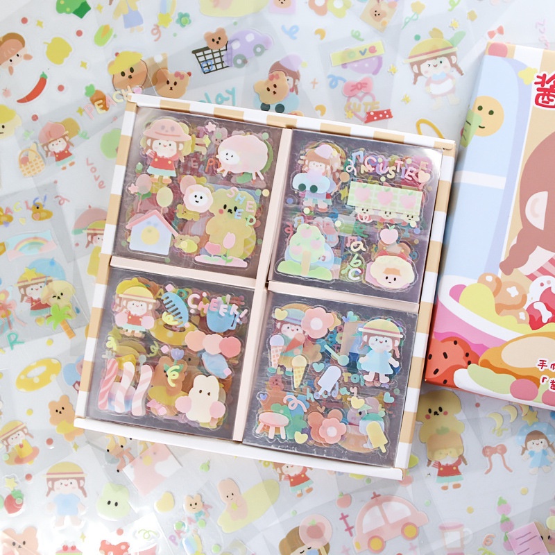 Jual LOVELY GIRLS DIARY DECO STICKERS COLLECTION BOX SET | Shopee Indonesia