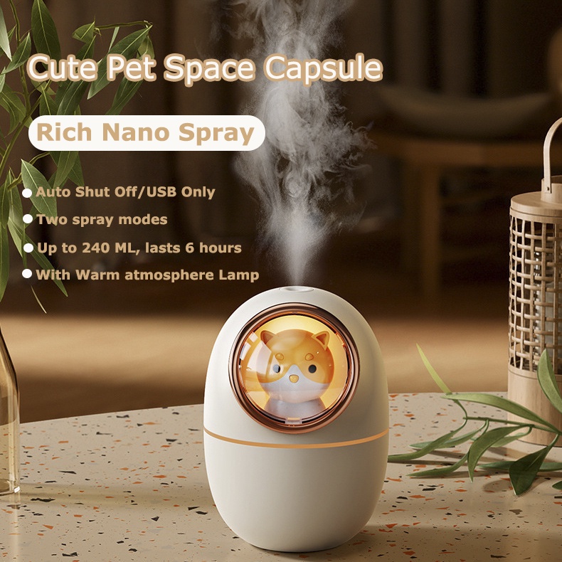 Jual Little Cat Ultrasonic Humidifier 240ML Air Humidifier Air Purifier ...