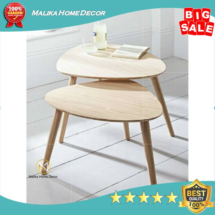 Jual PROMO!! Dapat 2pcs Meja Tamu Minimalis segitiga Coffee table Kopi ...