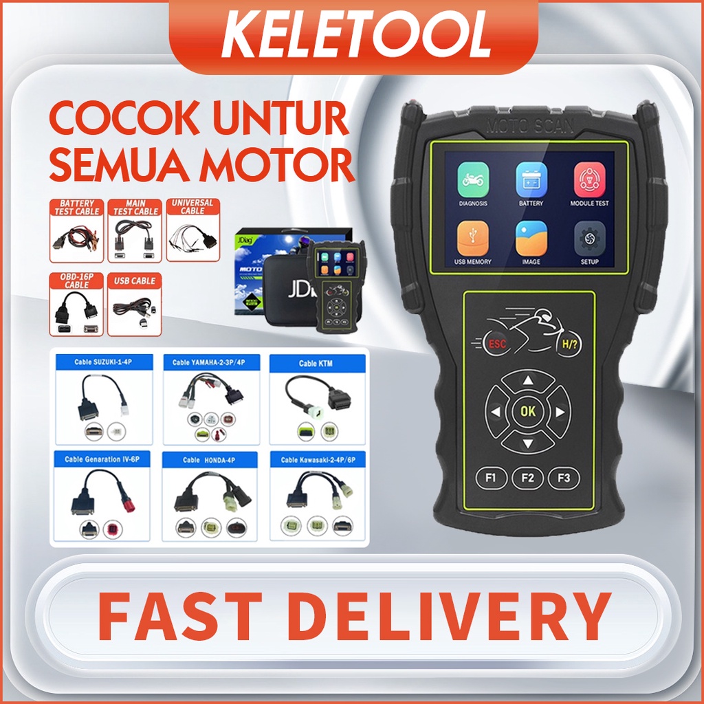 Jual [Honda & Yamaha] Motor Scanner OBD2 CO DLC Motor Injeksi Scanner ...