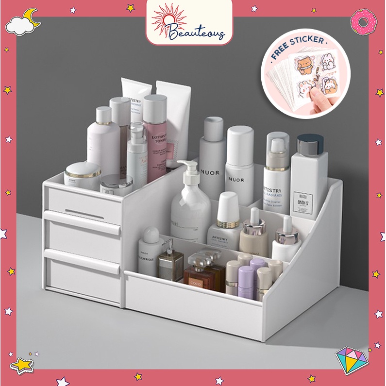 Jual Rak Kosmetik Laci Susun Sekat Kotak Penyimpanan Tempat Kosmetik ...