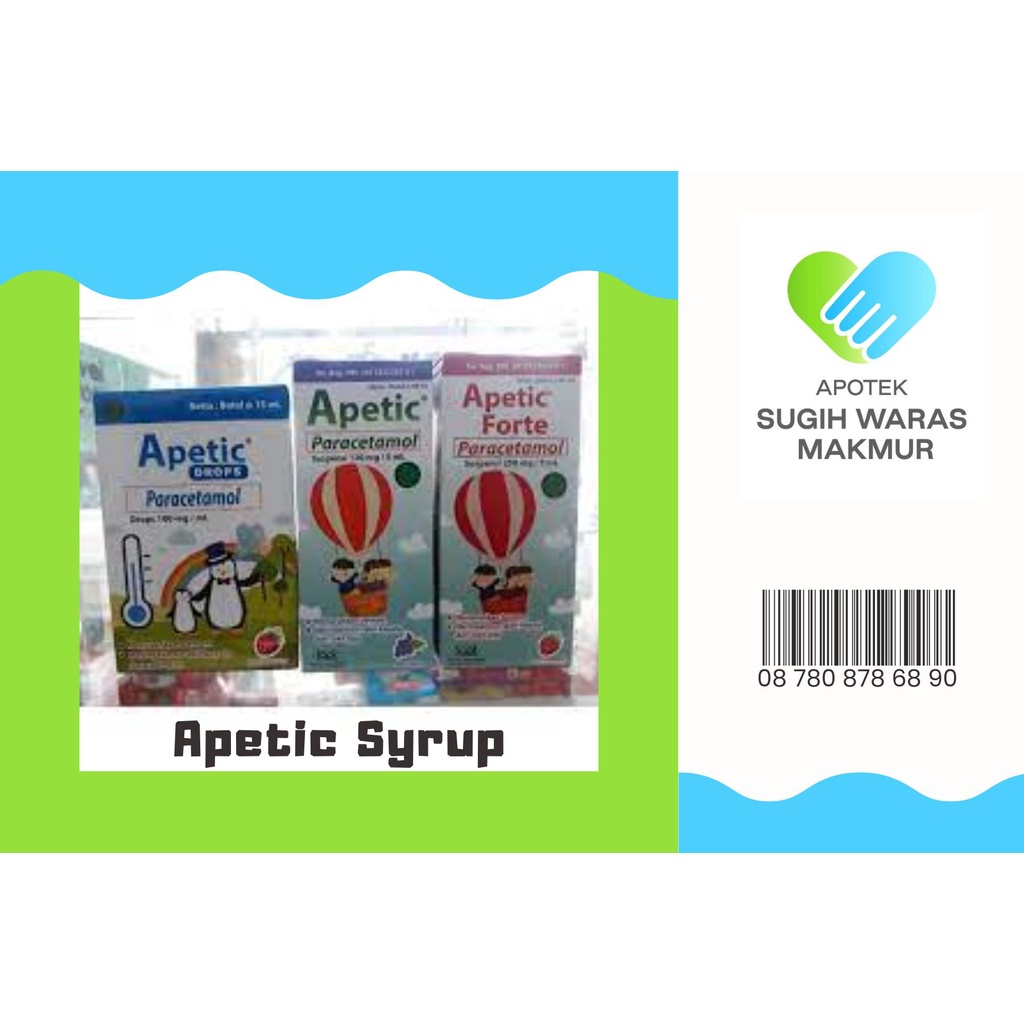 Jual Apetic Syr 60ml/Drop 15ml (Obat Demam) | Shopee Indonesia