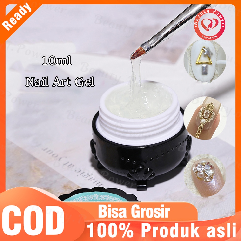 Jual Lem Gel Transparan Super Lengket 10ml Lem Aksesoris kuku / Sticking Drill Glue / Nail Glue ...