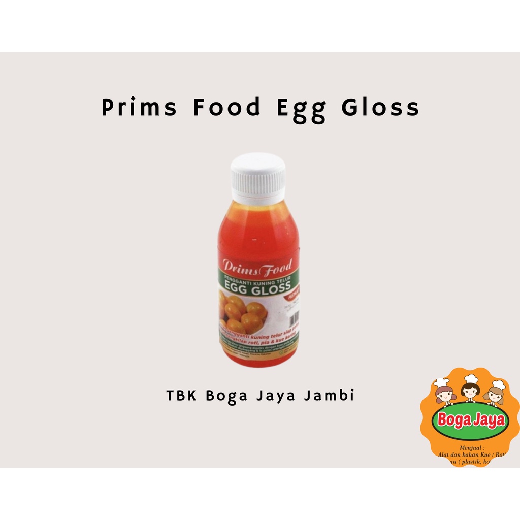 Jual PRIMS FOOD EGG GLOSS/PENGKILAT KUE DAN ROTI [KEMASAN 140gr ...