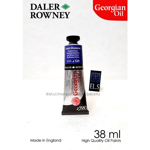 Jual Kolio Daler Rowney Georgian Oil French Ultramarine 38 Ml ( Cat ...