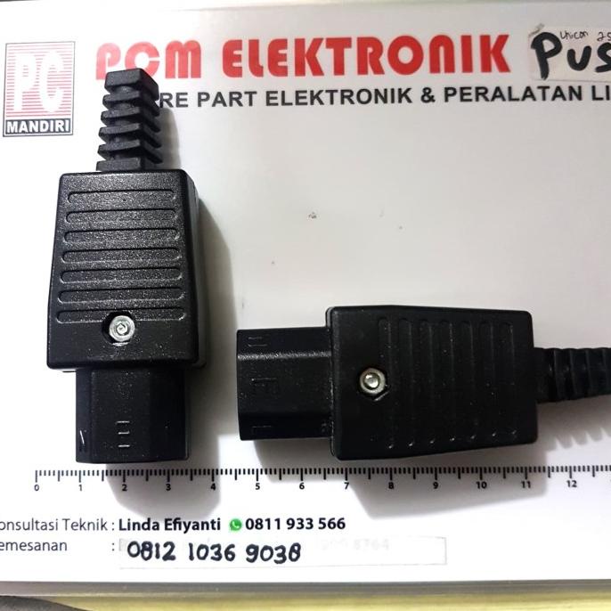 Jual Soket AC 3 pin Soket AC Komputer Soket AC Power female kabel pcmelektr021 Juara | Shopee ...