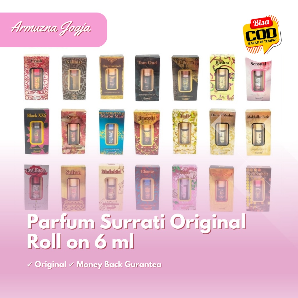 Jual Parfum Surrati Roll On 6 ml | Parfum Surrati non alcohol | Parfum ...