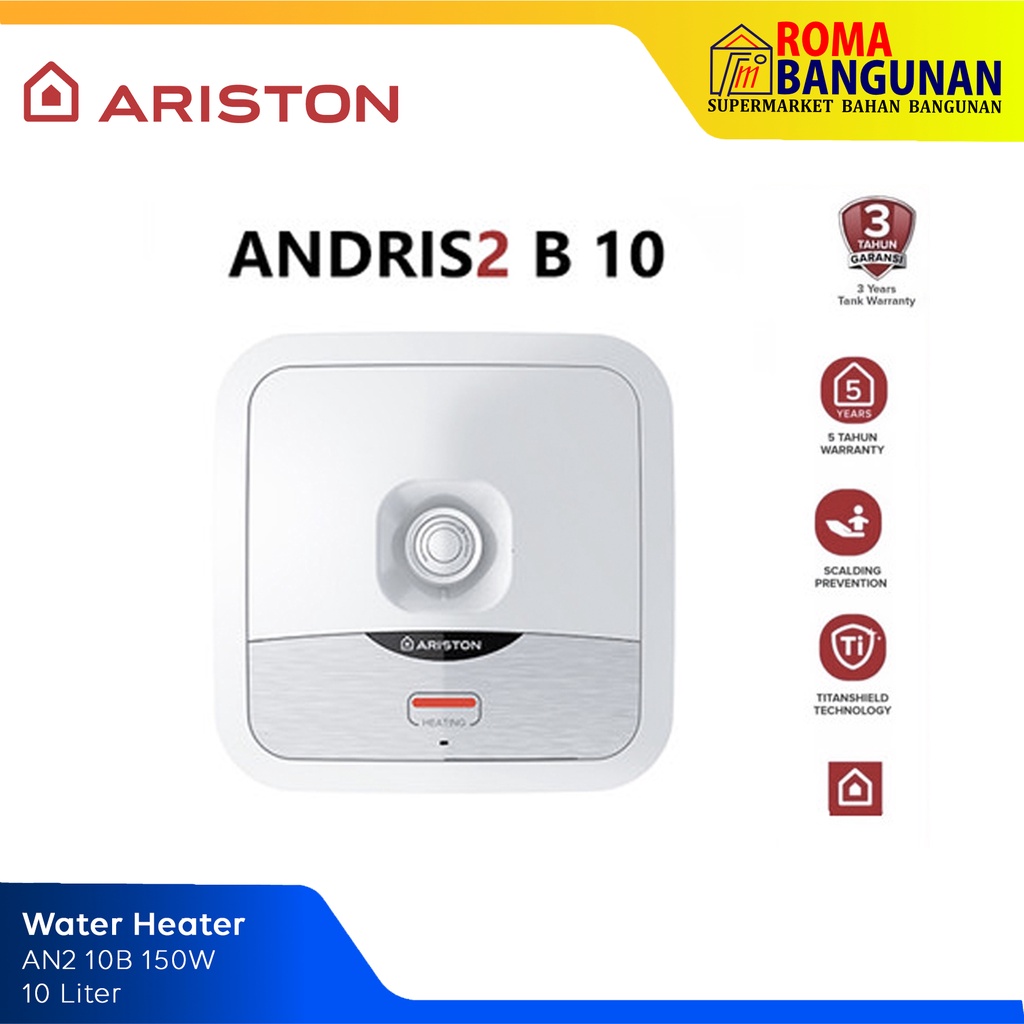 Jual Ariston Pemanas Air Listrik Electric Water Heater Andris2 AN2 10B ...