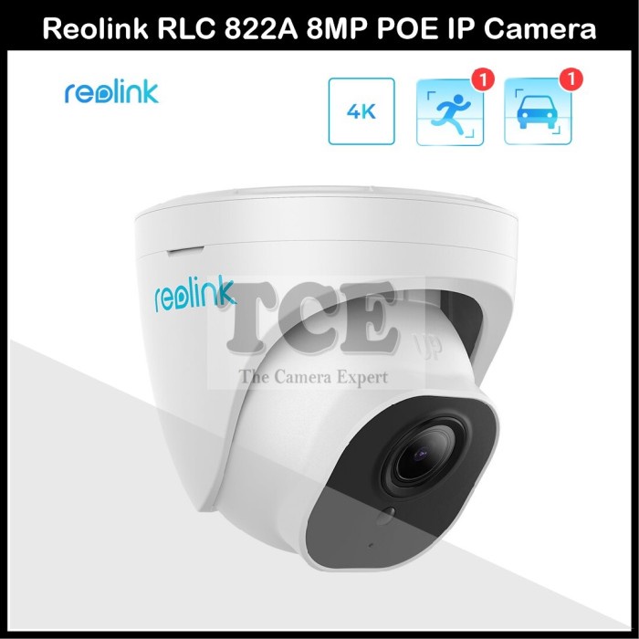 Jual Reolink RLC 822A 820A 4K 8MP POE IP Camera Weatherproof Smart CCTV ...